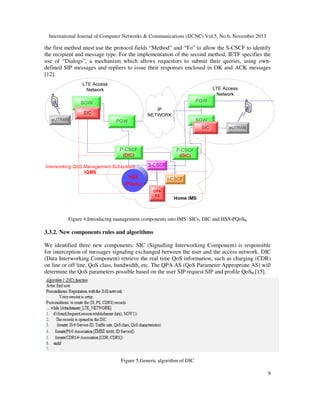 Interworking qos management subsystem into ims based architecture multi providers ims-iqmsmp | PDF