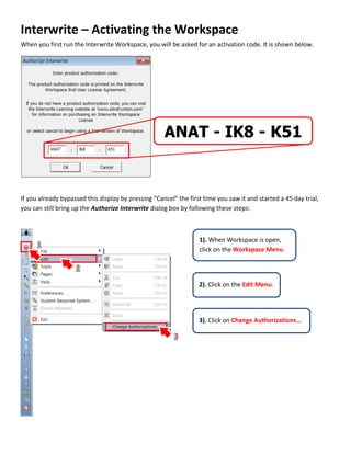 Interwrite activation code | PDF