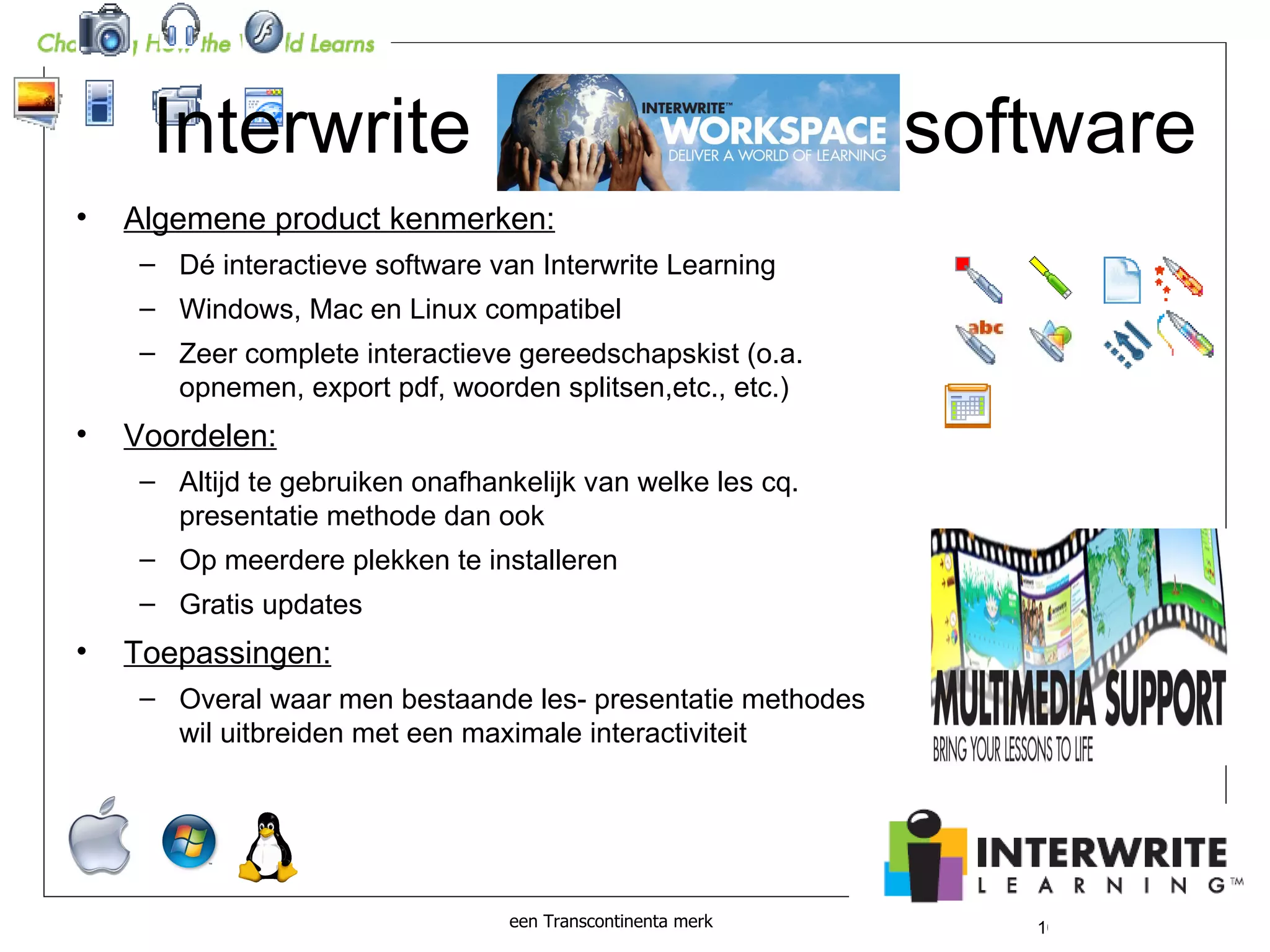 Interwrite Learning Onderwijsoplossingen | PPT