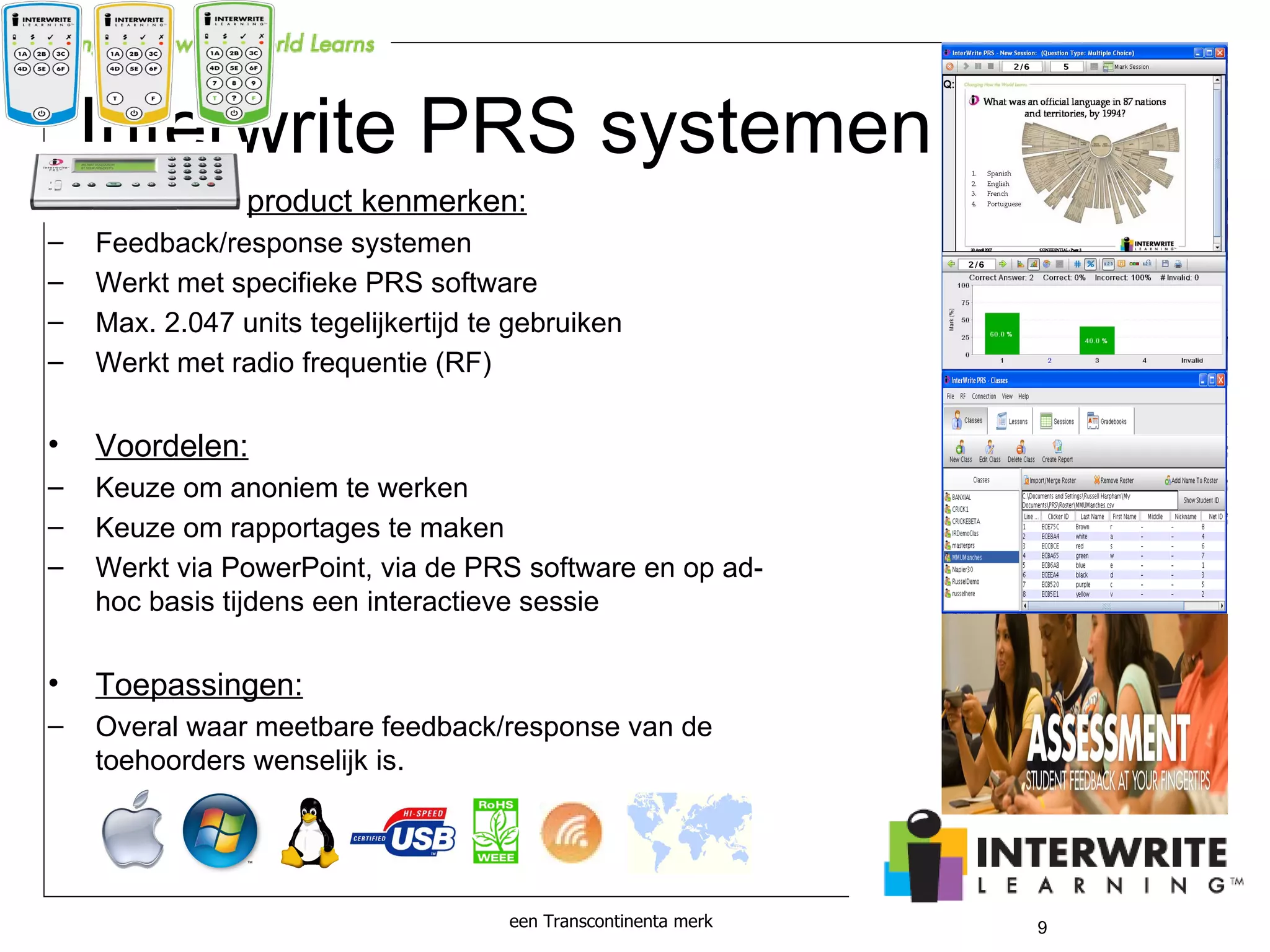 Interwrite Learning Onderwijsoplossingen | PPT