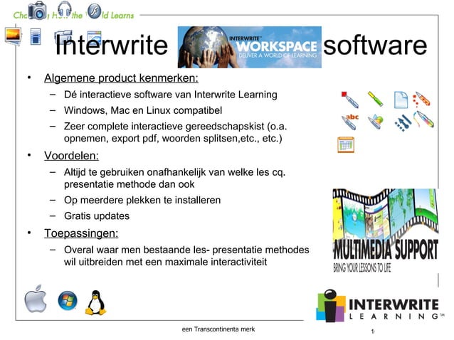 Interwrite Learning Onderwijsoplossingen | PPT