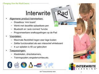 Interwrite Learning Onderwijsoplossingen | PPT