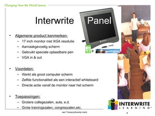 Interwrite Learning Onderwijsoplossingen | PPT