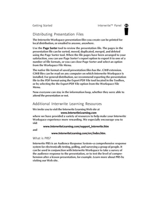 Interwrite workspace | PDF