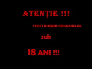 Interzis Minorilor! Super Taree!1 | PPT