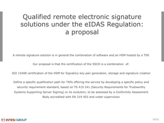 proposal on assessment of qualified signature creation devices ...