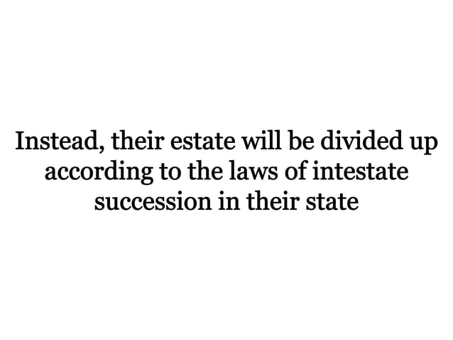 Intestate Succession in California | PPT