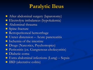 Intestinal Obstruction .DR MAHIPAL., INDIA | PPT