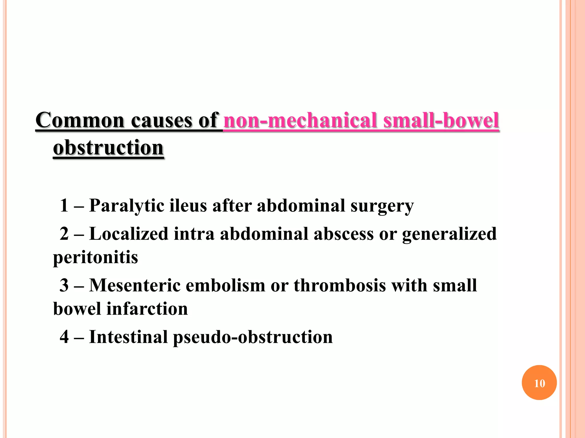 Intestinal obstruction | PPTX