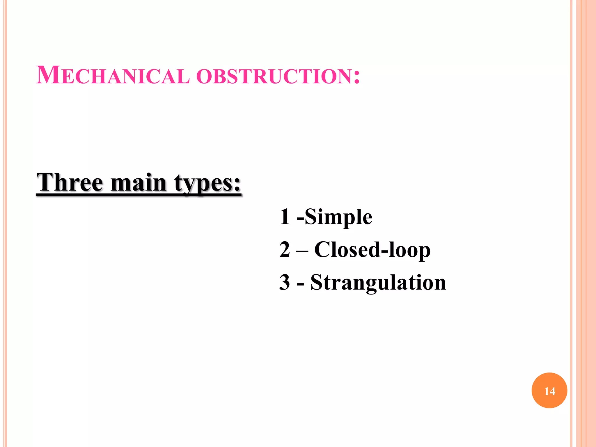Intestinal obstruction | PPTX