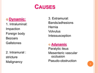 Intestinal obstruction | PPTX