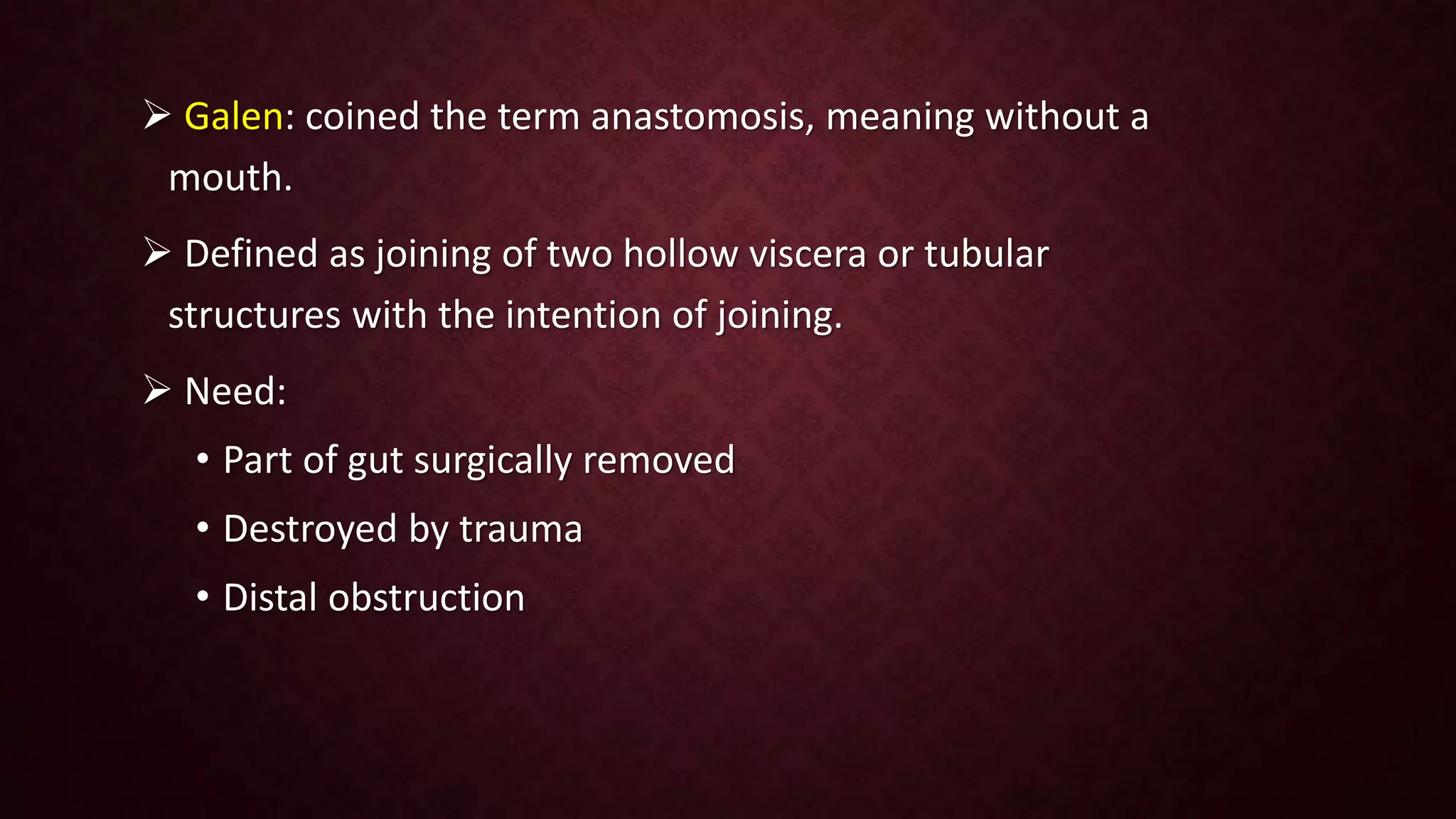 Intestinal anastomosis and staplers | PPTX