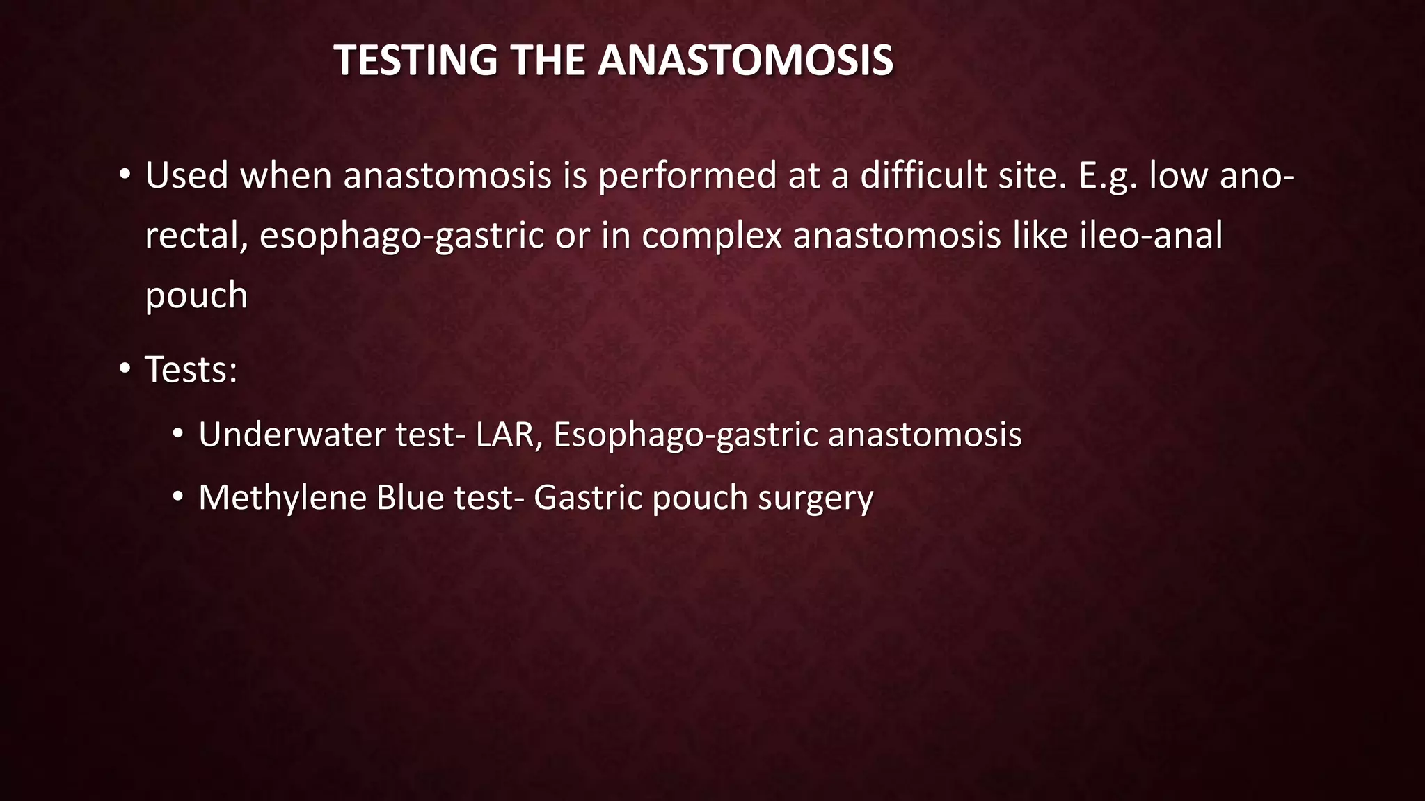 Intestinal anastomosis and staplers | PPTX