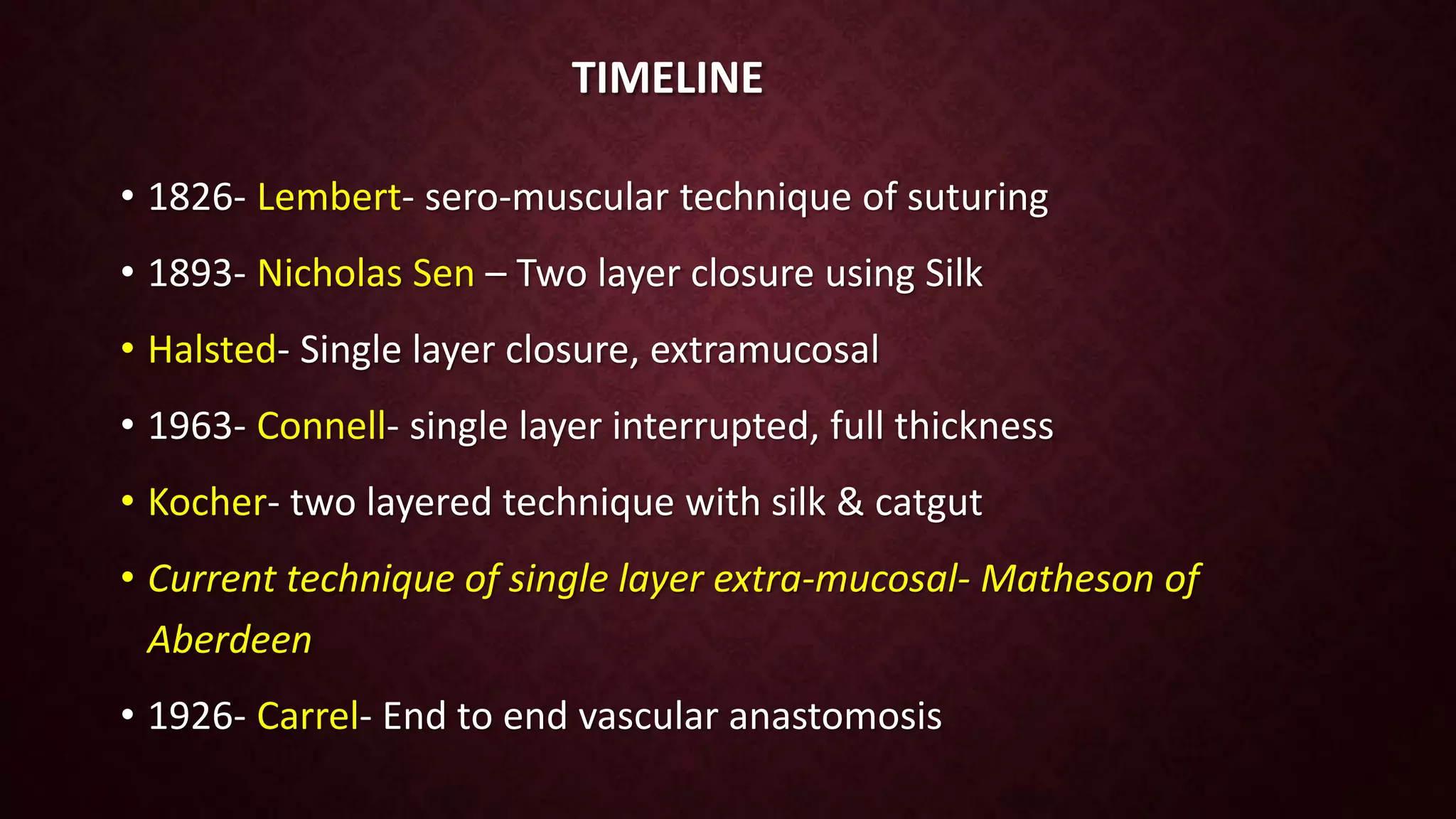 Intestinal anastomosis and staplers | PPTX