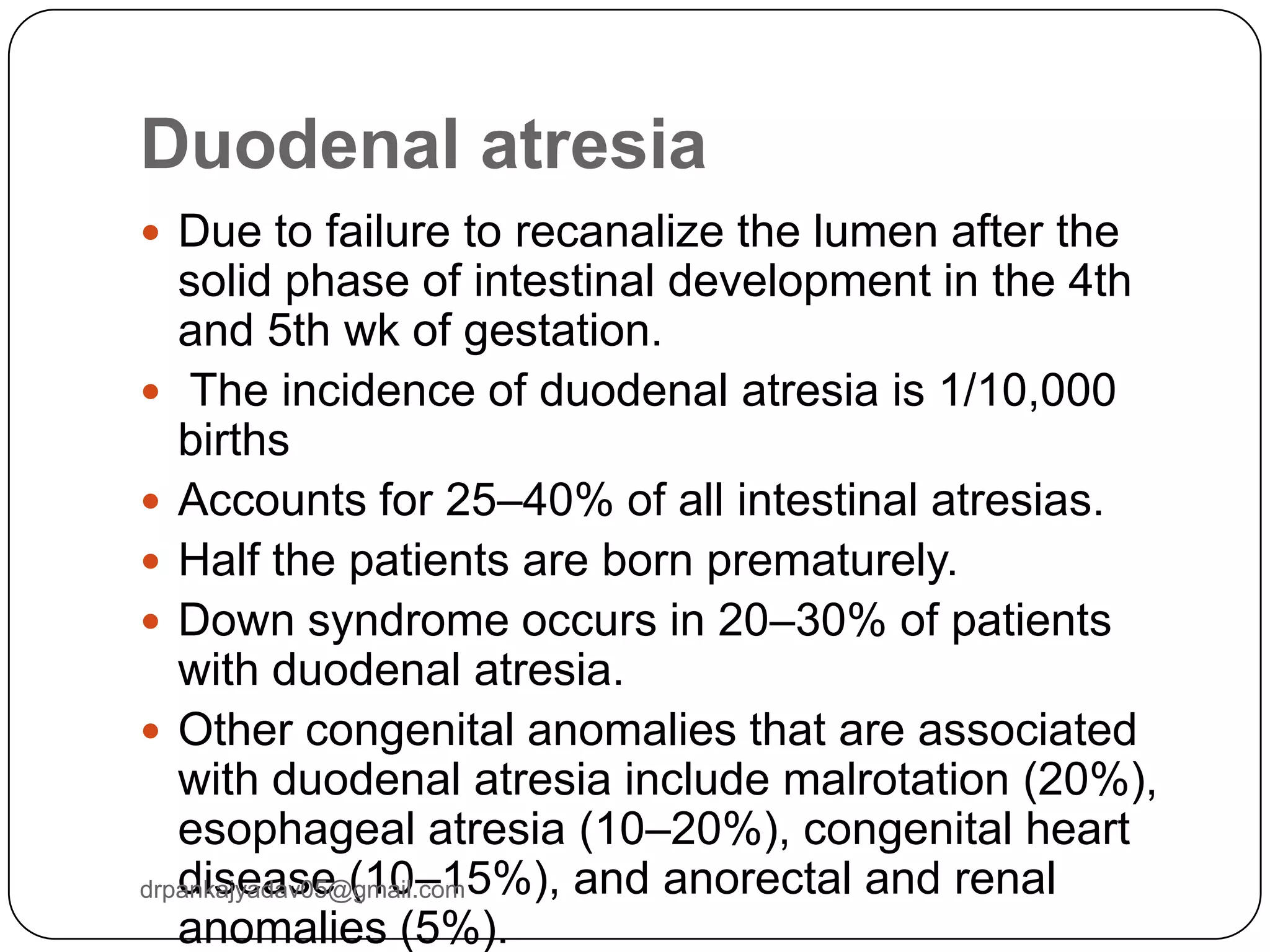 Intestinal atresia | PPTX