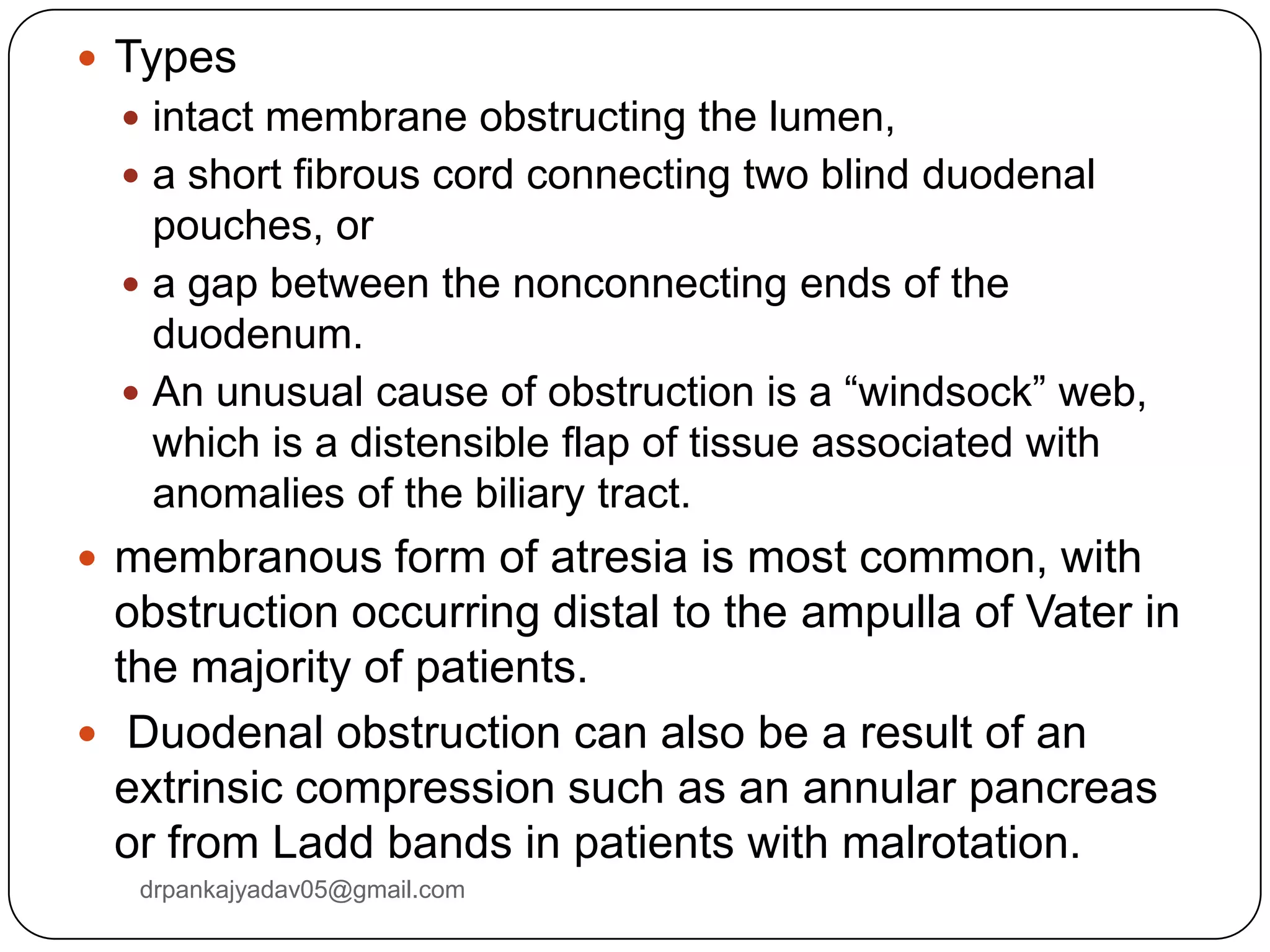 Intestinal atresia | PPTX