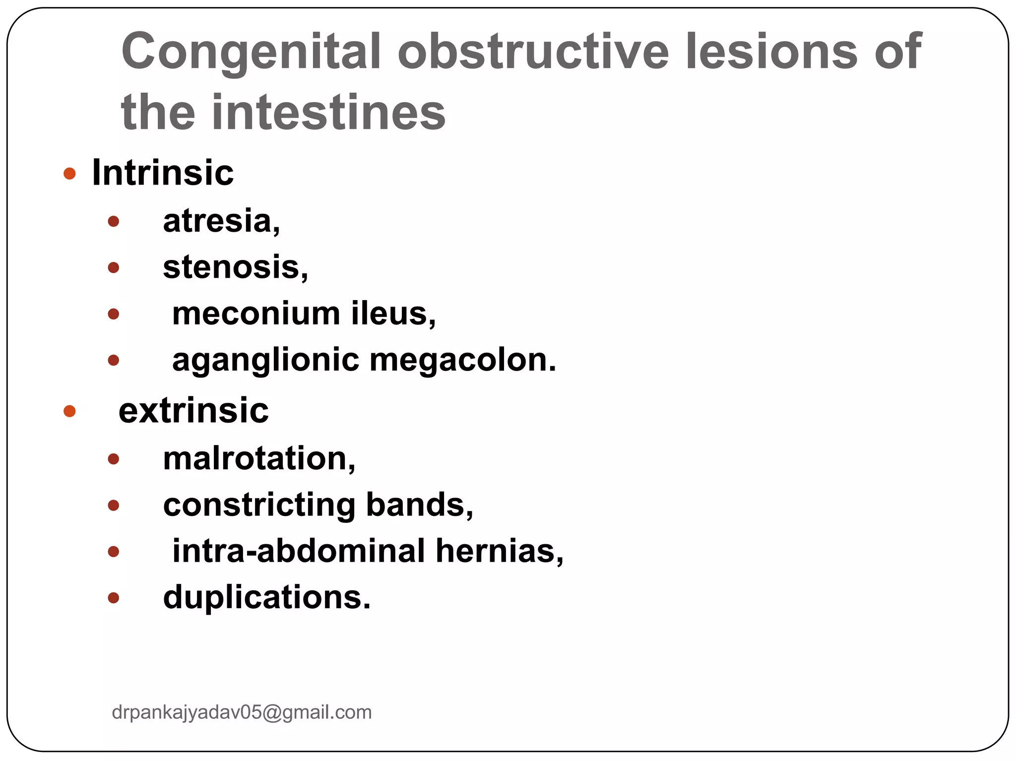 Intestinal atresia | PPTX