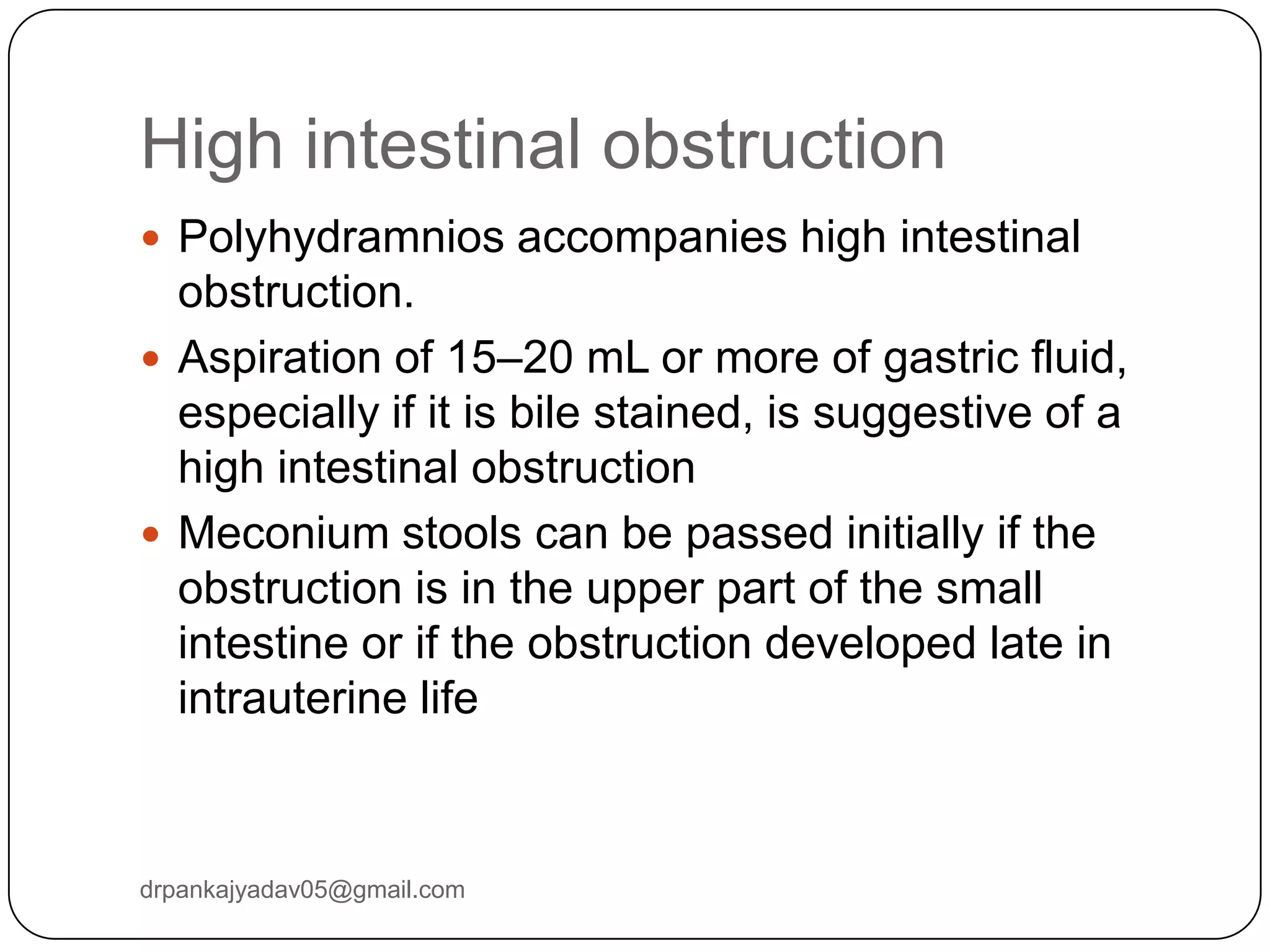 Intestinal atresia | PPTX