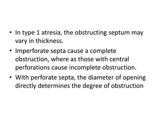 Intestinal atresia and meconium ileus | PPTX