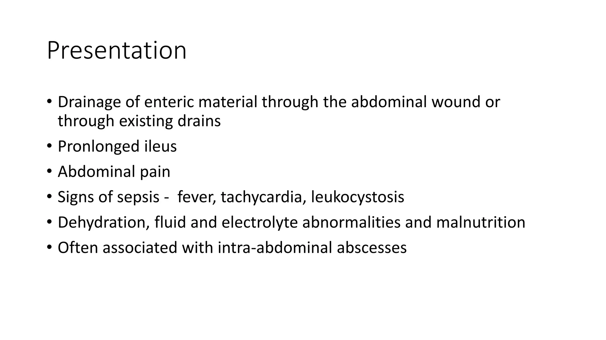 Intestinal Fistula | PPTX