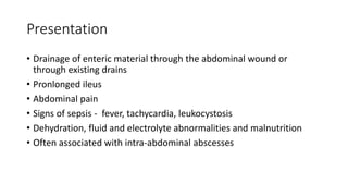 Intestinal Fistula | PPTX
