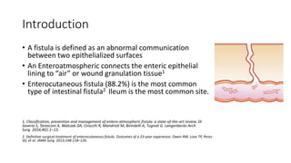 Intestinal Fistula (general surgery).pptx | Digestive Disorders ...