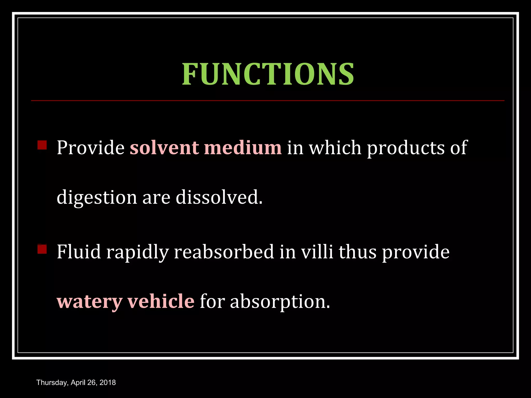 INTESTINAL GLANDS AND SECRETIONS | PPT