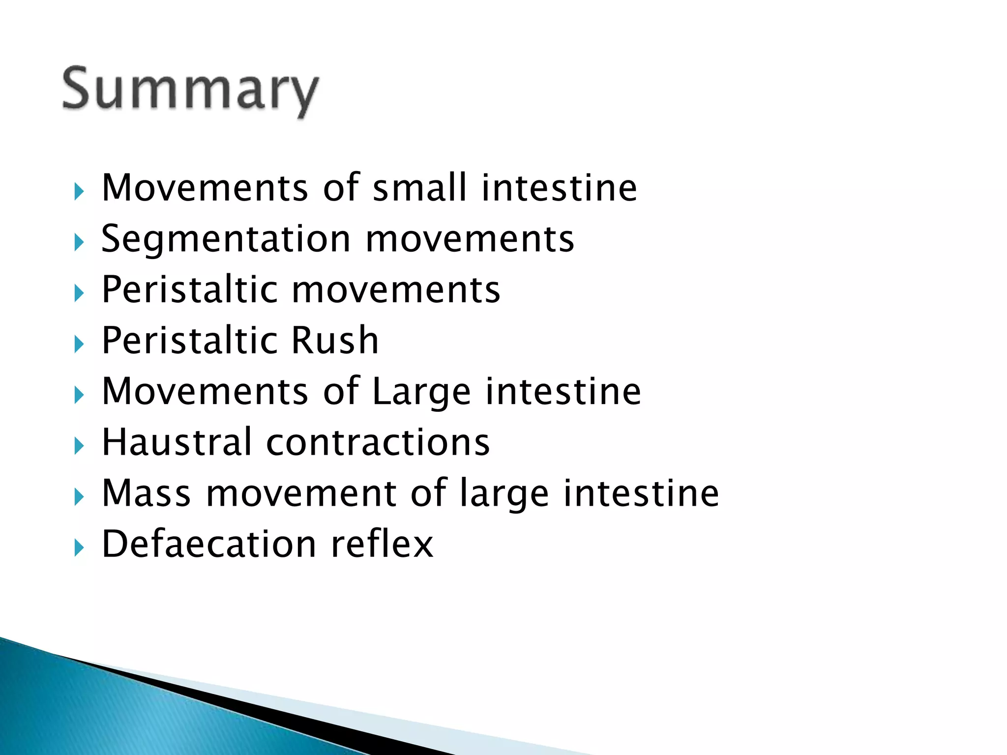 Intestinal movements- Dr Prafull Turerao. | PPTX