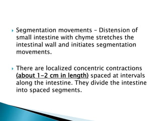 Intestinal movements- Dr Prafull Turerao. | PPTX