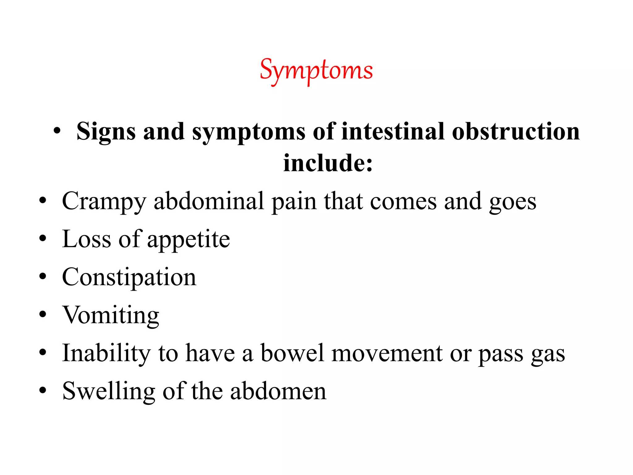 Intestinal Obstruction | PPTX