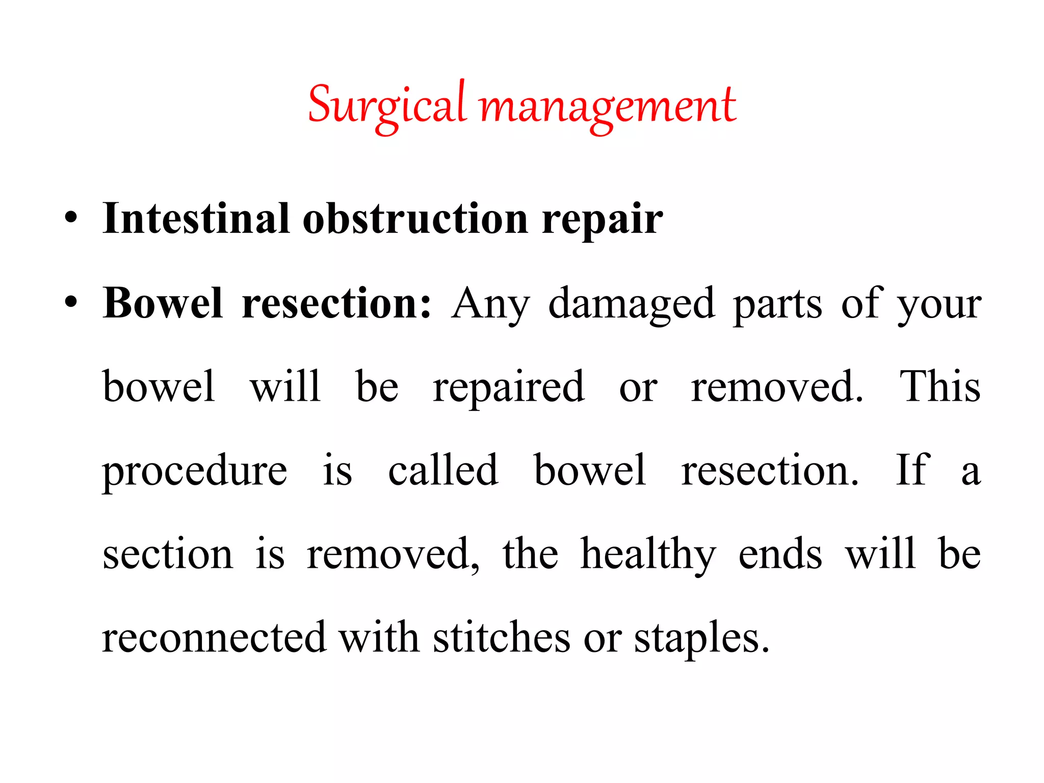 Intestinal Obstruction | PPTX