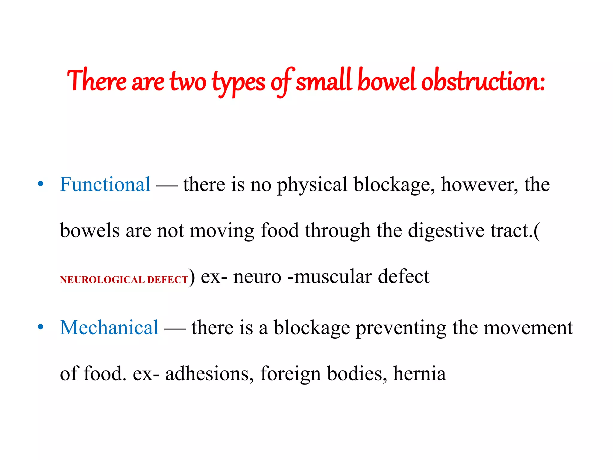 Intestinal Obstruction | PPTX