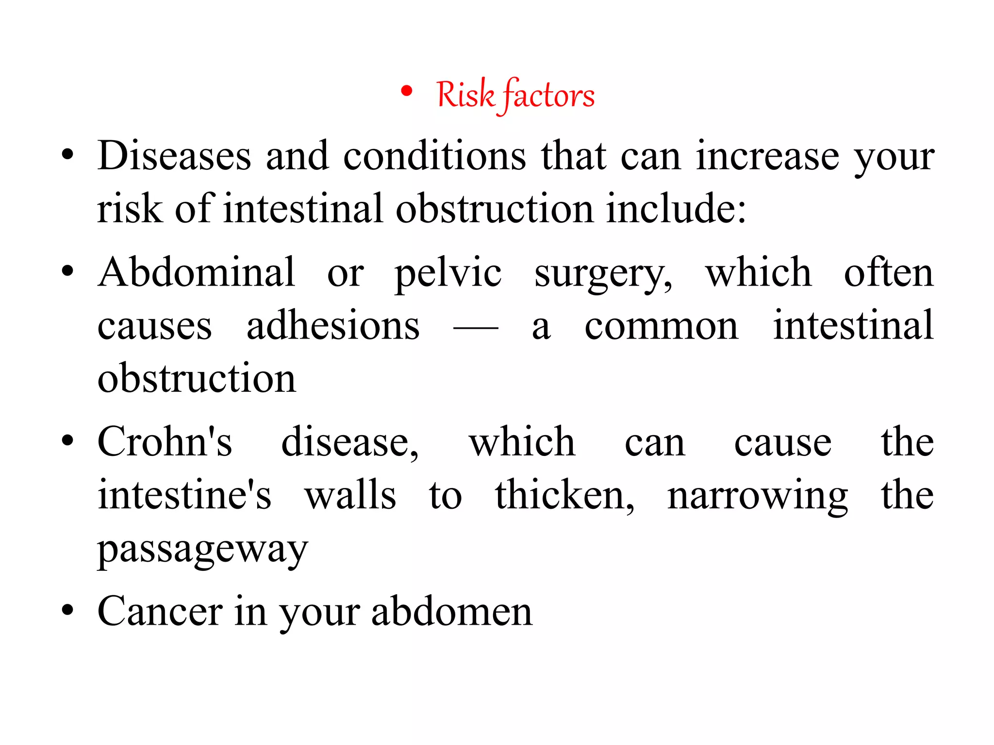 Intestinal Obstruction | PPTX