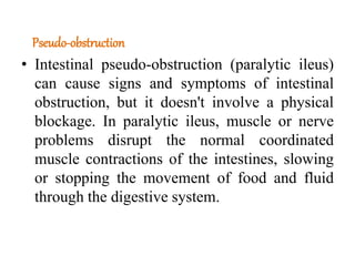 Intestinal Obstruction | PPTX