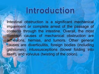 Intestinal Obstruction Powerpoint Presentation | PPTX