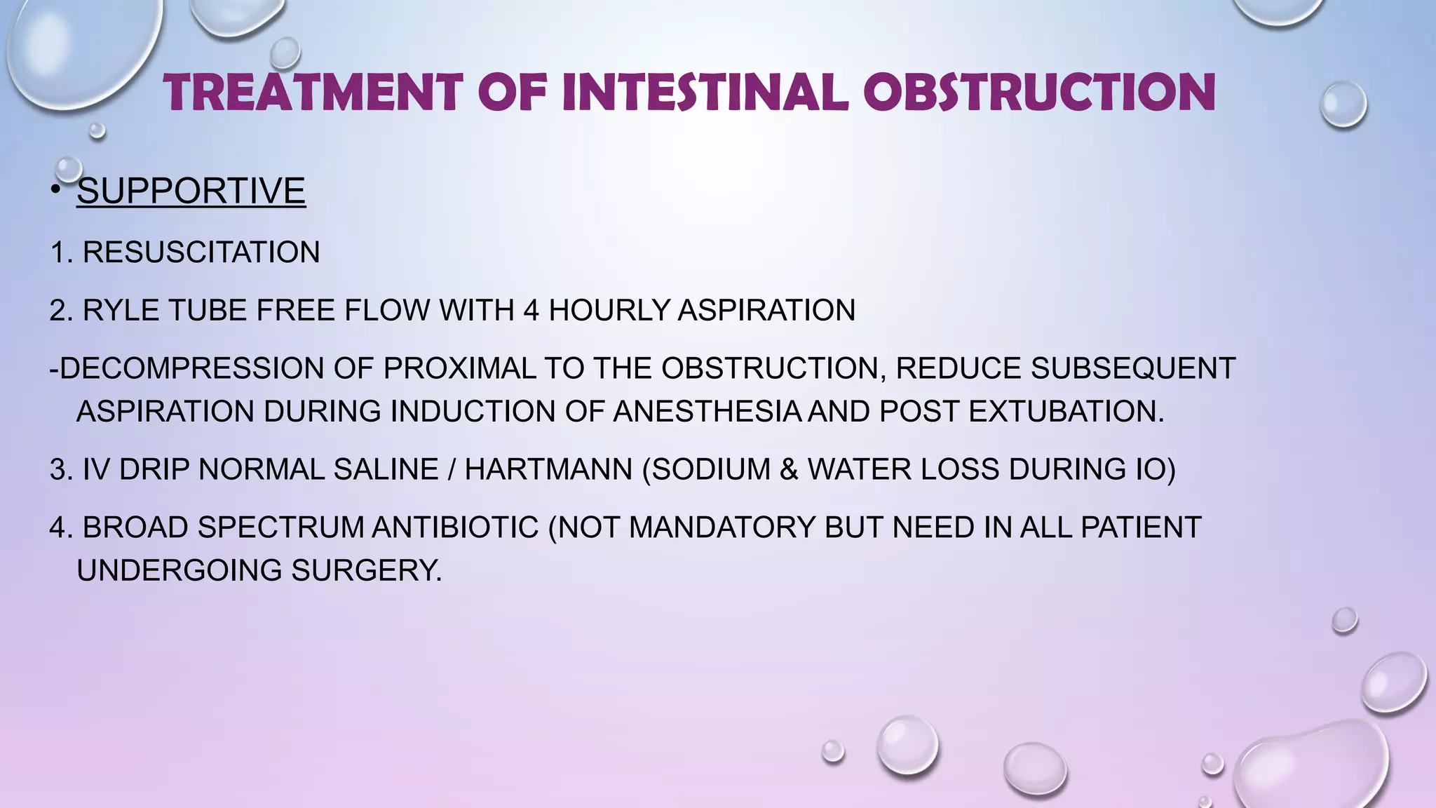 Intestinal obstruction | PPT