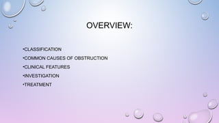 Intestinal obstruction | PPT