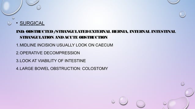 Intestinal obstruction | PPT | Digestive Disorders | Diseases and ...