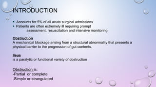 Intestinal obstruction | PPT