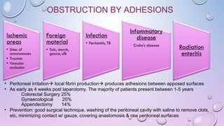 Intestinal obstruction | PPT