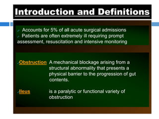 Intestinal obstruction | PPTX