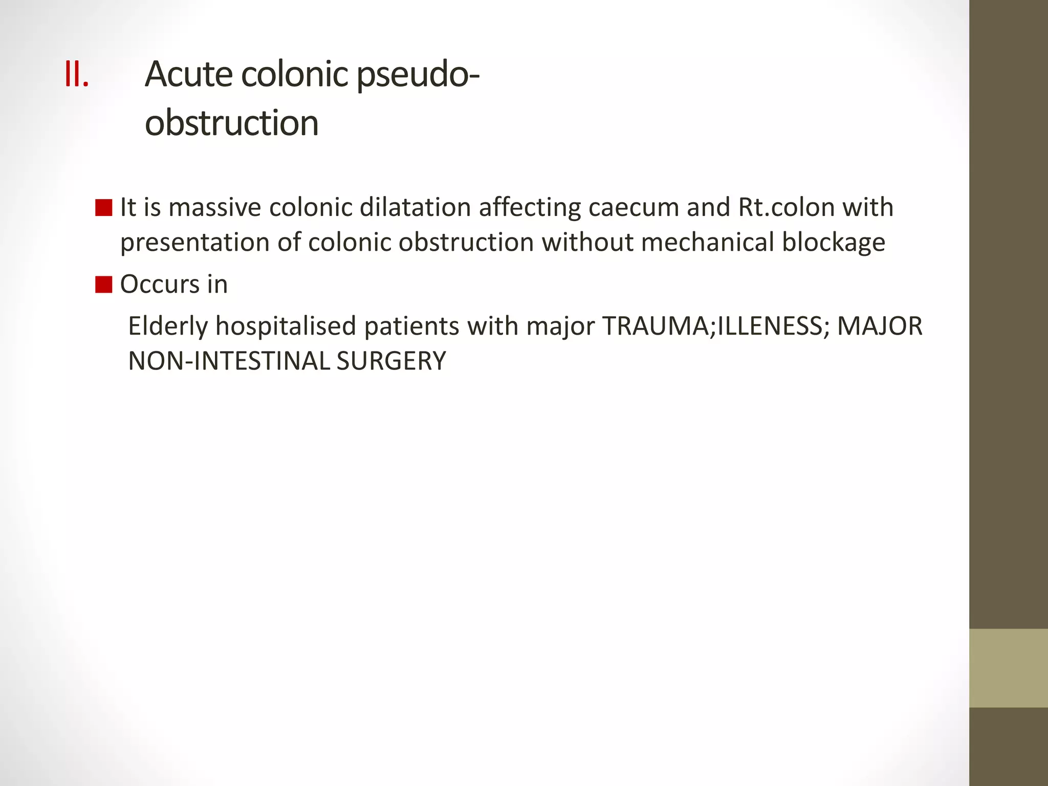 Intestinal obstruction by Dr.Usman Haqqani | PPTX