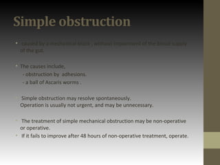 Intestinal obstruction | PPT