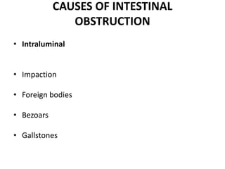 Intestinal obstruction | PPT