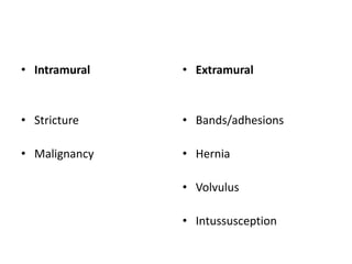Intestinal obstruction | PPTX