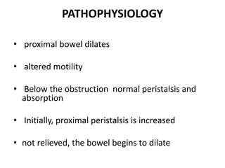 Intestinal obstruction | PPTX