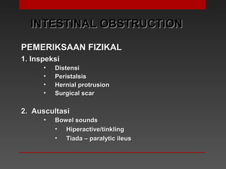 INTESTINAL OBSTRUCTION | PPT