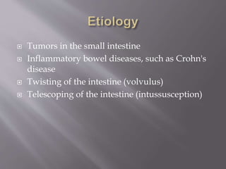 Intestinal obstruction | PPT