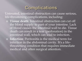 Intestinal obstruction | PPT