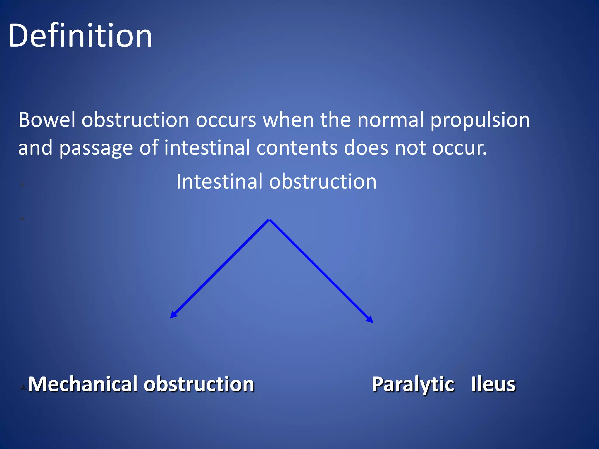 Intestinal obstruction | PPTX